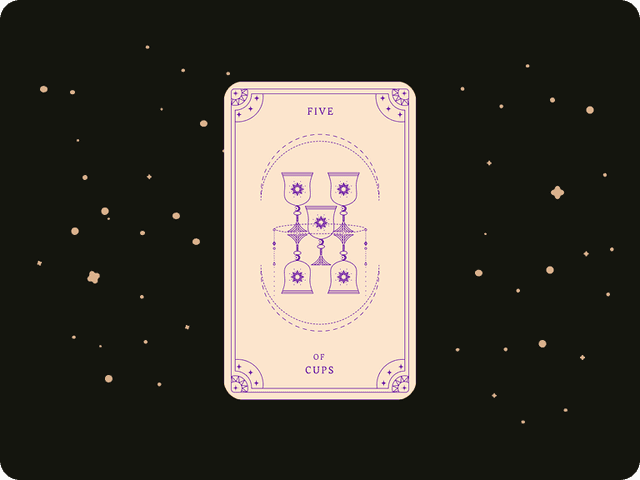 Five of Cups Tarot Card Meaning | Loss, Healing & Perspective